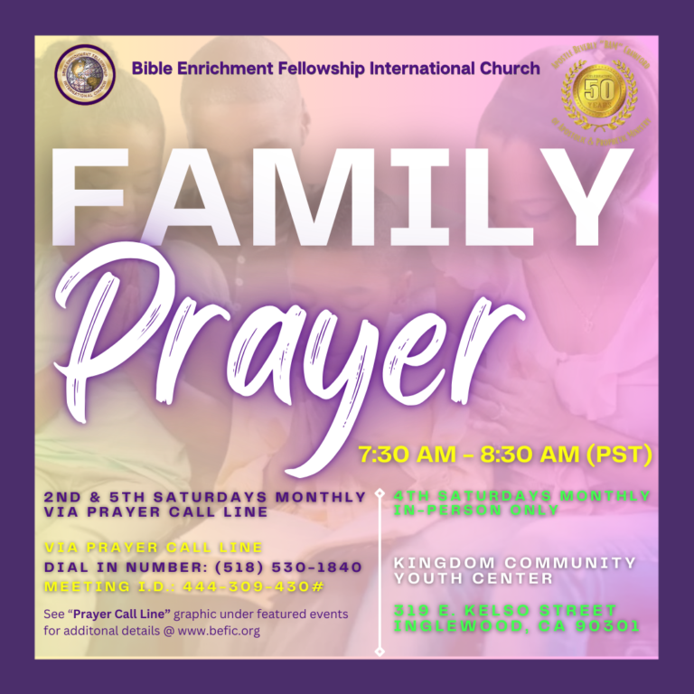 BAM – This fellowship is prophetic and is characterized by faith ...